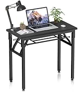Amazon.com: YJHome Computer Table Folding Writing Desk, Modern Office ...