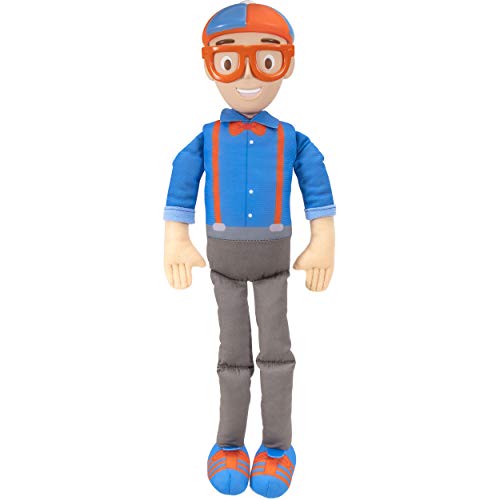 Blippi Bendable Plush Doll, 16” Tall Featuring SFX - Squeeze The Belly ...