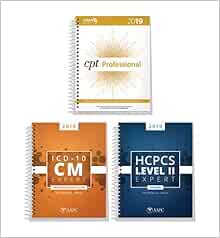 AMA CPT Book, ICD-10 Code Book, HCPCS Book - 2019 Physician Bundle by ...