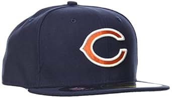 Amazon.com : NFL Mens Chicago Bears On Field 5950 Navy Game Cap By New ...