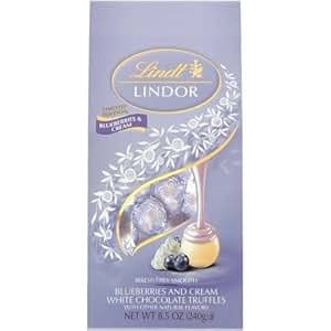 Amazon.com : Lindt Lindor Blueberries & Cream White Chocolate Truffles ...