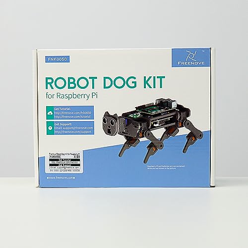FREENOVE Robot Dog Kit for Raspberry Pi 4 B 3 B+ B A+, Walking, Self ...