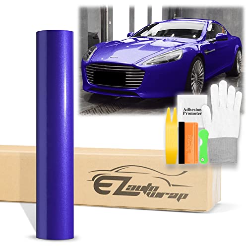 60"x300" (5FTx25FT) Purple Premium Super Gloss Metallic Glossy Sticker ...