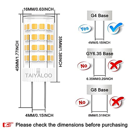 G4 LED Bulb 12V AC/DC 5W Equivalent to 40W Halogen Bulb, T3 JC Type Bi ...