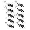 Hocai 10 Pieces Fake Rat Realistic Plastic Fake Mouse Fake Mice Spooky ...