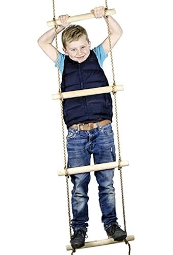 Squirrel Products 6 ft. Climbing Rope Ladder for Kids - Swing Set ...