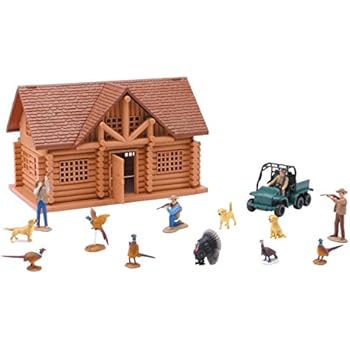 Amazon.com: New Ray Wildlife Hunter Playset - Deer and Moose with Tree ...
