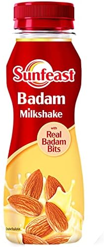 Sunfeast Badam Milkshake with Real Badam Bits | Badam Milk Shake Bottle ...