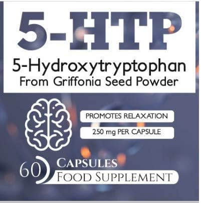 5 htp 500 mg Daily Serving 60 high Strength Capsules (60 Capsules ...
