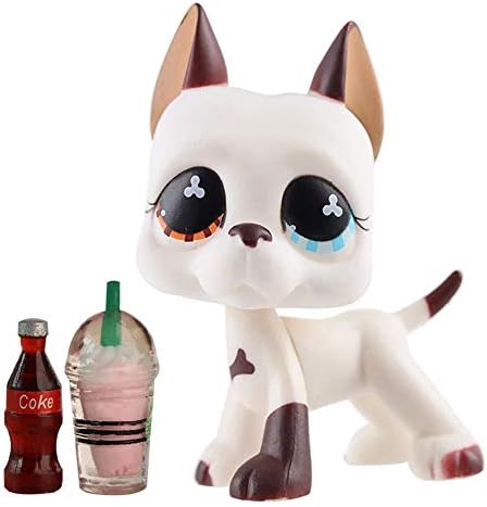 Junior Pet Shop lps Great Dane 577, lps Great Dane White Body Brown ...