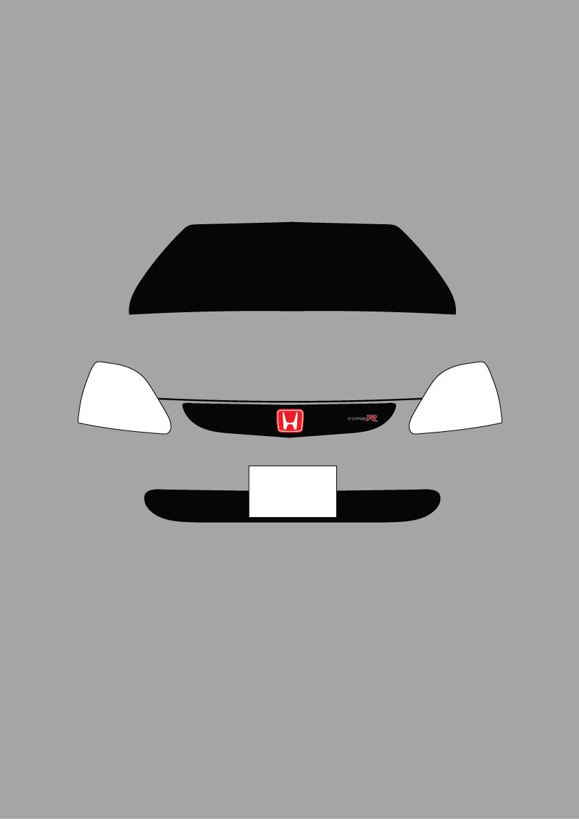 Honda Civic Type R - Retro Motor Company Greeting Card: Amazon.co.uk ...