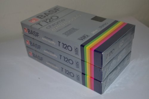 BASF T-120 Chrome Extra Quality Video Cassette VHS 6 Hours - Want It All