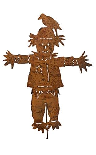 Amazon.com: Outdoor Metal Scarecrow, Garden Art, Large: Handmade