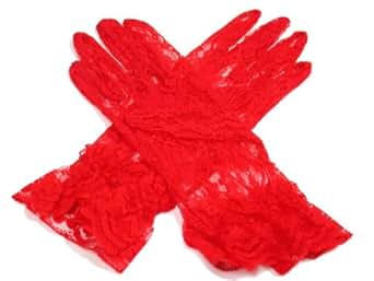 Short Lace Glove - Red at Amazon Women’s Clothing store: Cold Weather ...
