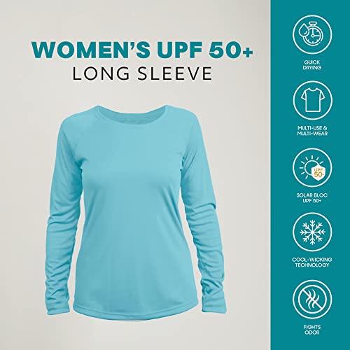 Vapor Apparel Women’s UPF 50+ UV Sun Protection Long Sleeve Performance Regular Fit T-Shirt for ...