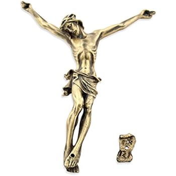 Amazon.com: Catholic Crucifix Corpus with INRI - Antique Bronze Finish ...