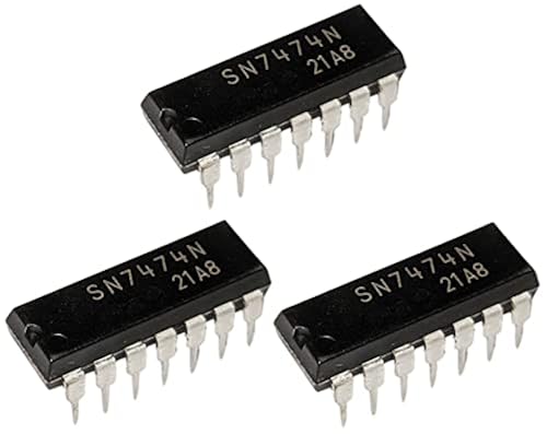 IC Logic - 7474 14 Pin Dual D-Type Flip-Flop with Preset & Clear, 3 ...