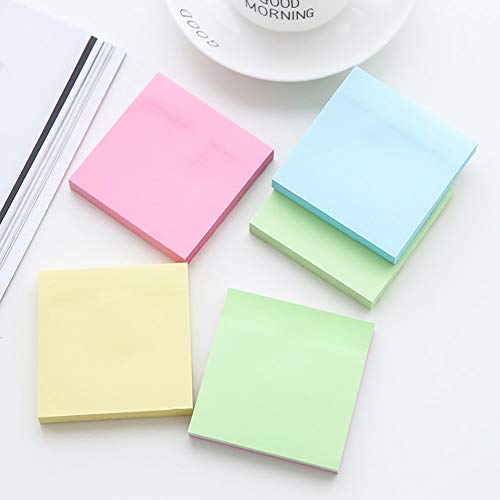 Sticky Notes 3x3 Self-Stick Notes 6 Pastel Color 6 Pads, 100 Sheets/Pad ...