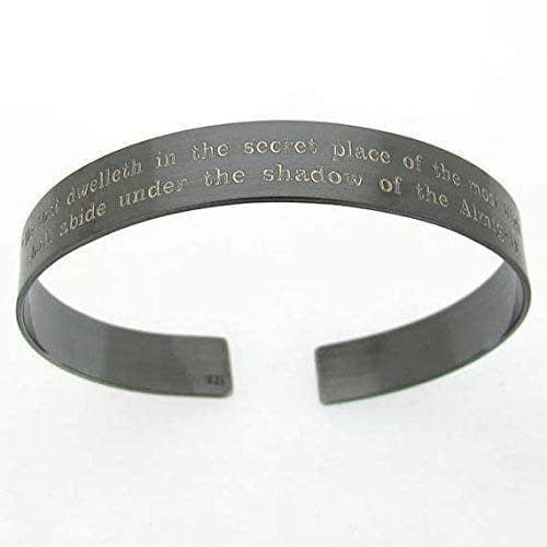 Amazon.com: KIA Bracelet - Personalized Military Bracelet- Black Cuff ...