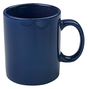 Amazon.com | Omniware 1010139 Classic Mugs, Set of 4, 11 oz, Navy Blue ...