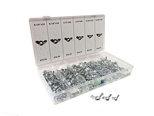 150 Piece Wing Nut Set Wingnut Assortment Pack: Amazon.com: Industrial ...
