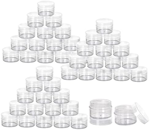 100 Pieces Refillable Cosmetic Containers with Lids 15 Gram Makeup ...