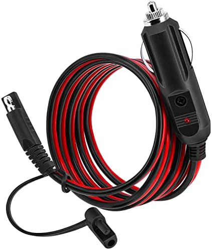 Yeebline SAE Cigarette Lighter Charger Cable, 5FT 14AWG 12V Cigarette Lighter Male Plug to SAE ...