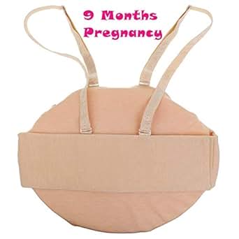 Amazon.com: JUSTTOYOU Fake Pregnant Belly Bump 3 Months Silicone Fake ...