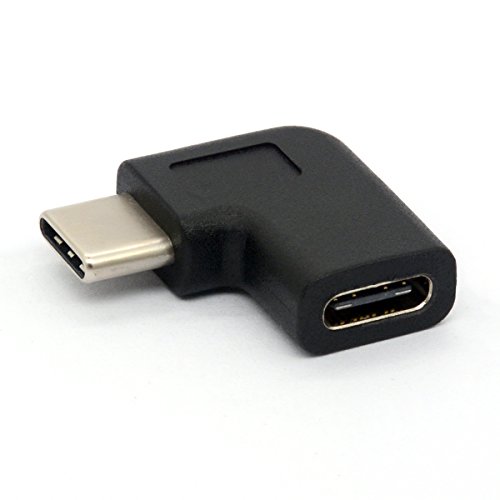 Buy 90 Degree Type C Adapter, USB C Male to Female Adapter Upward and ...