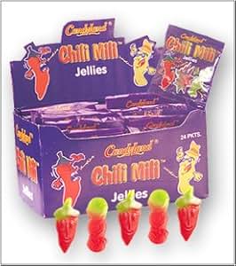 Amazon.com : Chili Mili (spicy jelly candy- halal) box of 24pkts ...