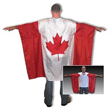 Canadian Flag Cape - (2 Pack) with Maple Leaf, Comfortable, Patriotic ...