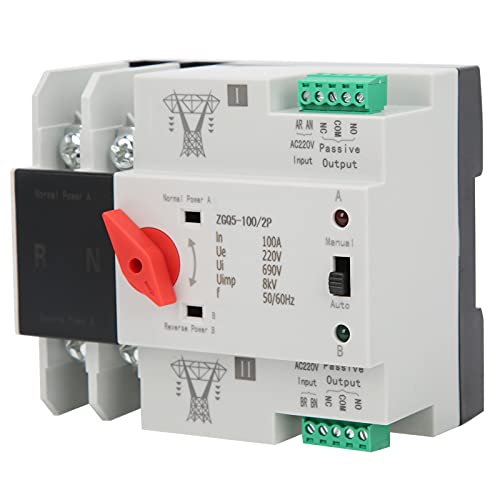 Dual Power Automatic Transfer Switch, 100 amp Manual Transfer Switch 2P ...