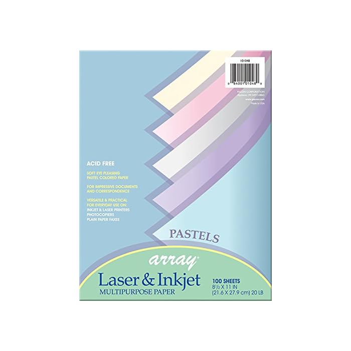 Buy Pacon® Pastel Multipurpose Paper Array, 8-1/2" x 11", 100 Sheets ...