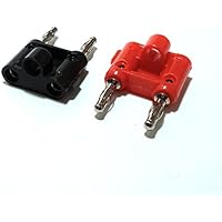 Amazon.com: CESS Dual 2-Way Speaker Banana Male Plug Cable Connectors ...