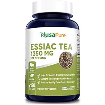 Amazon.com: Essiac Tea Advantage 180 Capsules 900mg Herbal Supplement ...