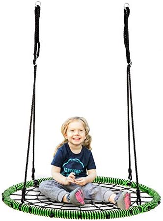 wonline 40’’ Spider Web Tree Swing, 330lb Weight Capacity, Indoor ...