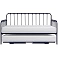 Amazon.com: Lexicon Constance Metal Daybed with Trundle in Navy Blue ...