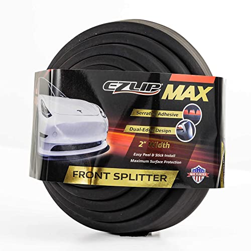 EZ Lip - Front Splitter MAX Universal Car Bumper Spoiler Foam Rubber ...