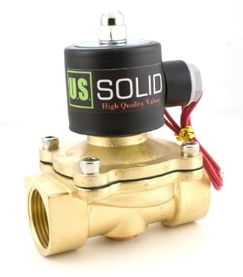 1" Brass Electric Solenoid Valve 24VDC Normally Closed VITON Air Water Fuel: Industrial Solenoid ...