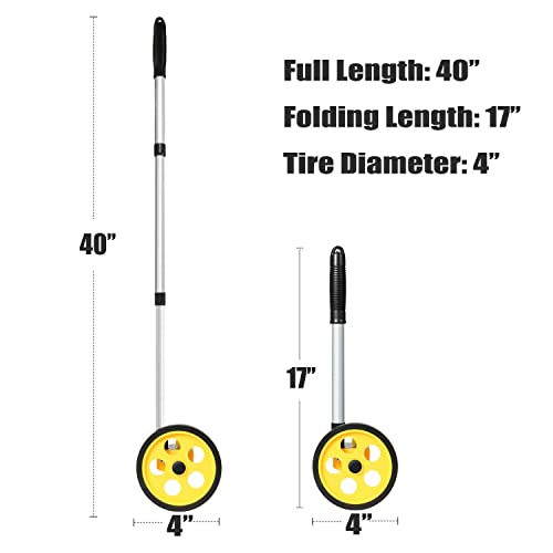 Zozen Measuring Wheel, 4-Inch Measure Wheel - Scalable Length ...