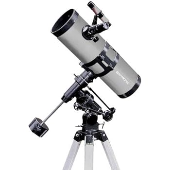 Amazon.com : Silver TwinStar 6" Short Tube Reflector Telescope EQ Mount ...