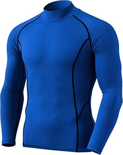 TSLA Men's Thermal Long Sleeve Compression Shirts, Mock/Turtleneck ...