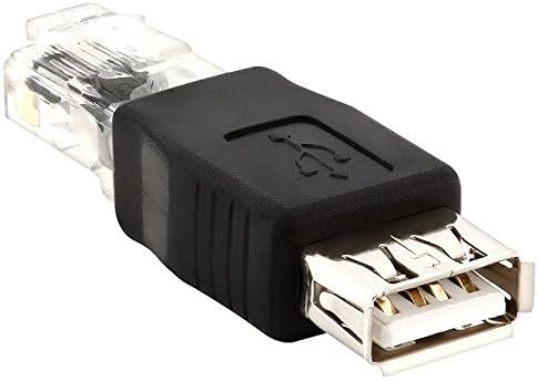 AF-RJ45 Adapter, Maxhood USB 2.0 Female to Lan RJ45 8P8C Male Crystal ...
