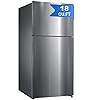 Full Size Refrigerator, 18 Cu. Ft Top Freezer Refrigerator Stainless ...