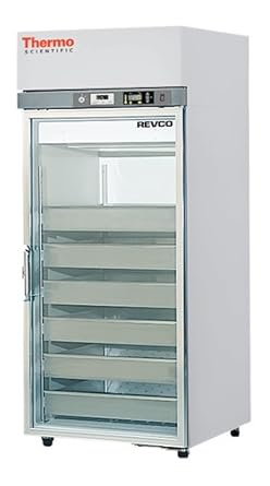 Revco High-Performance Pharmacy Refrigerator, Double Glass Doors, 51.1 ...