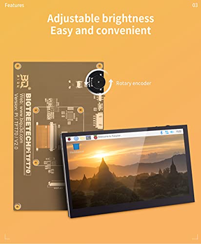 BIGTREETECH Upgrade PI TFT50 V2.1 TFT LCD Display DSI 800x480 for ...