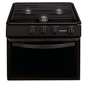 Amazon.com: Suburban 3215A 22" RV Gas Range with Black Textured Steel ...