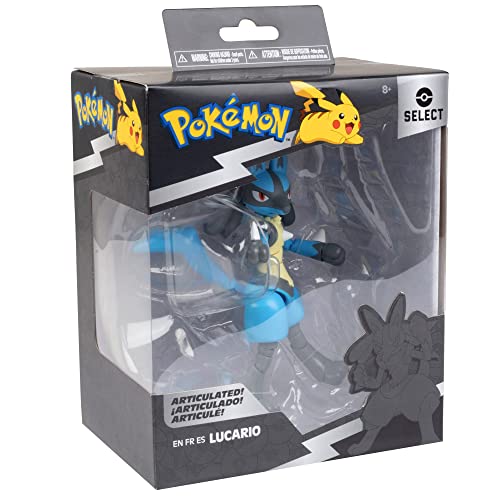 Pokémon 6" Lucario Super Articulated Figure Toy with Display Stand ...