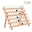 Amazon.com: HAITRAL 60-Spool Sewing Thread Rack, Wooden Embroidery ...