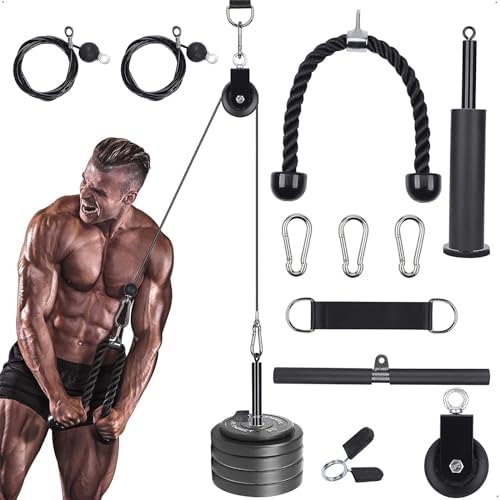 X spring Pulley System Gym, Home Gym Equipment with Silent Pulley ...